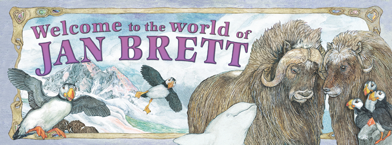 Author Jan Brett's Free Coloring, Video and Activity Pages